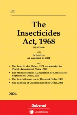 Insecticides Act, 1968 along with Rules and Order